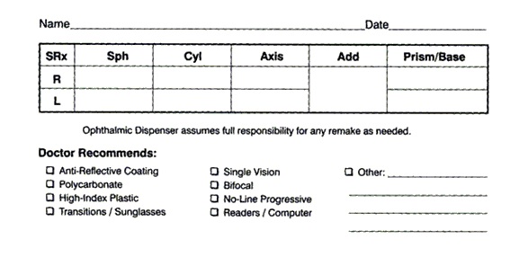 How To Read Glasses Prescription Contacts Advice